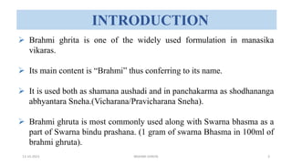 Brahmi ghrita | PPTX