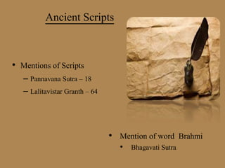 Brahmi Script | PPTX