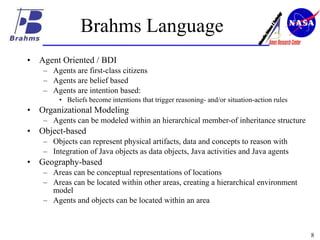 Brahms Agent-Based Modeling & Simulation Course #1 | PPT