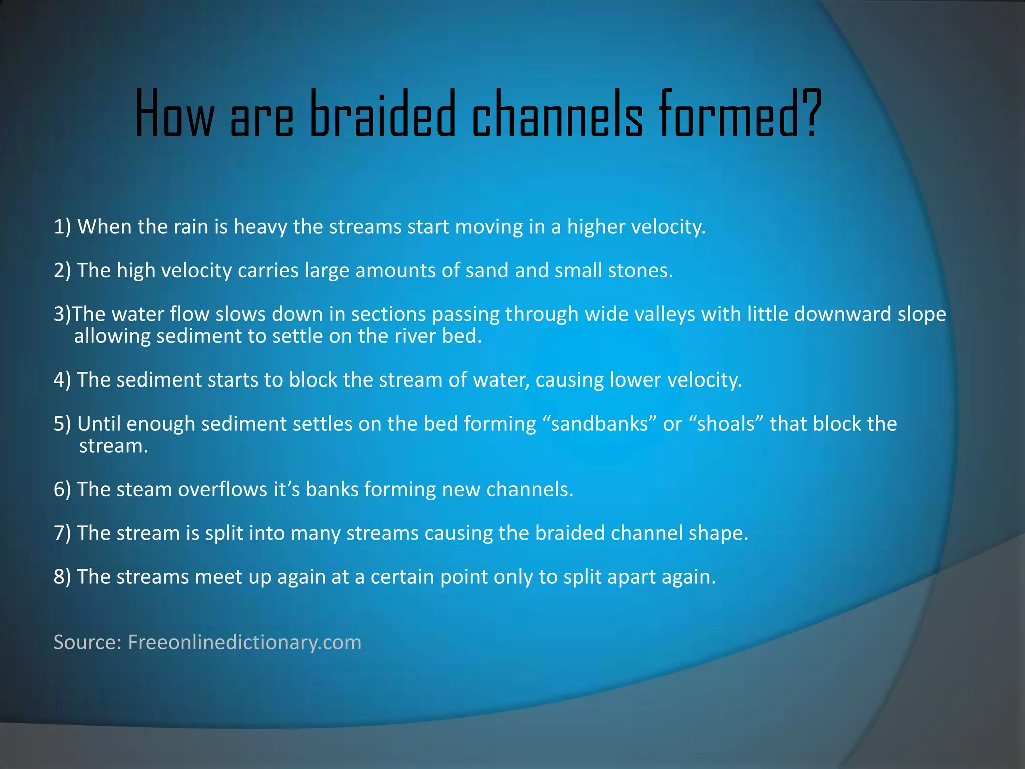Braided channels | PPTX