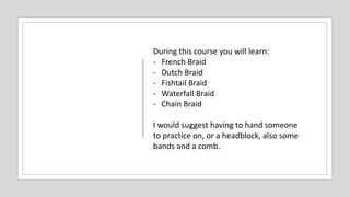 Braiding 101 pdf | PPT