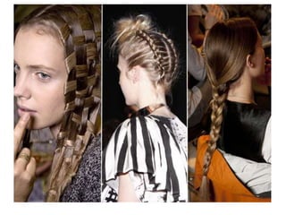 Braids & plaits- powerpoint showing different methods of plaiting hair | PPTX