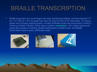 Braile | PPT | Computing | Technology & Computing