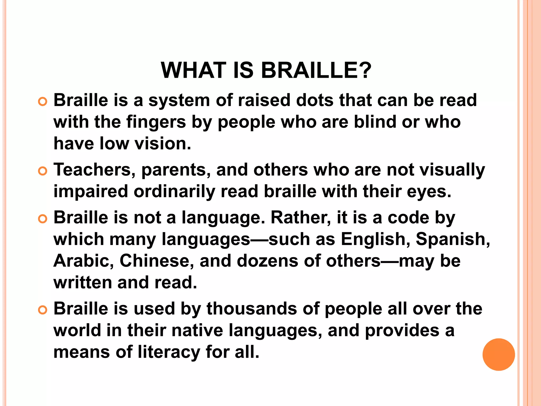 Braille | PPTX