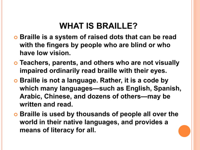 Braille | PPTX