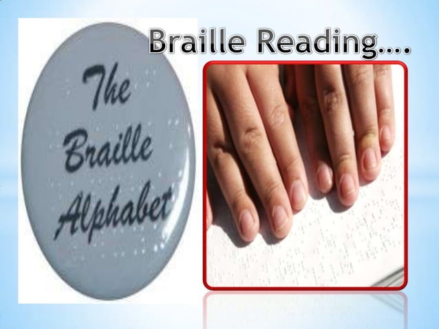 Braille reading slide | PPTX