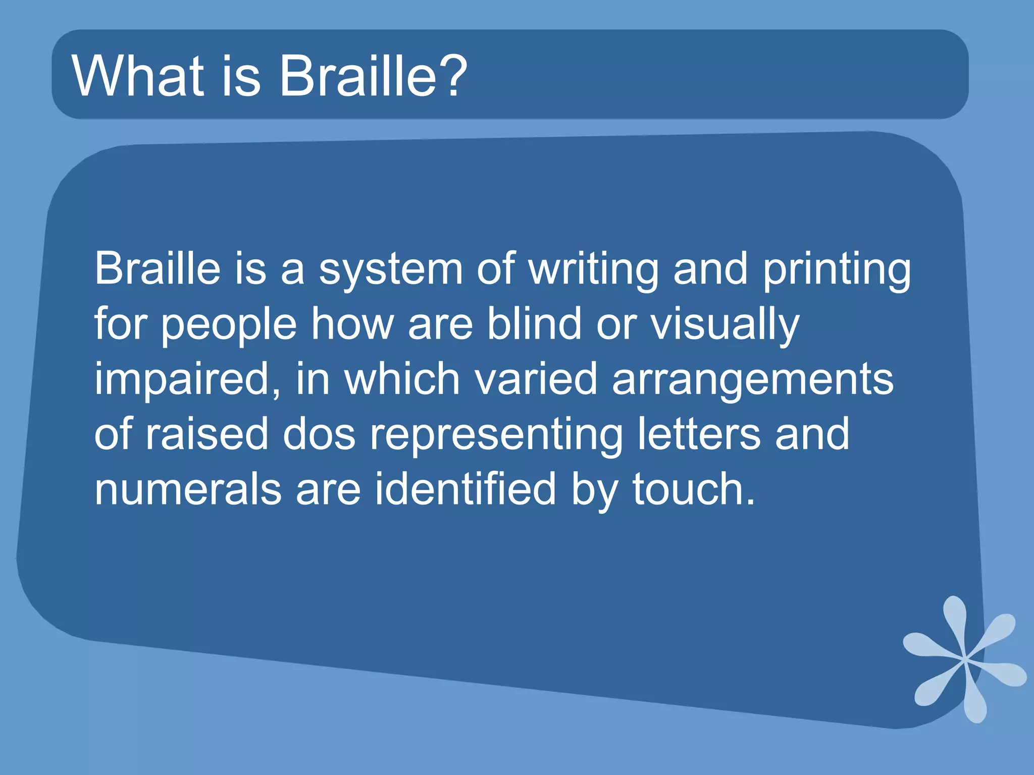 Braille script | PPTX