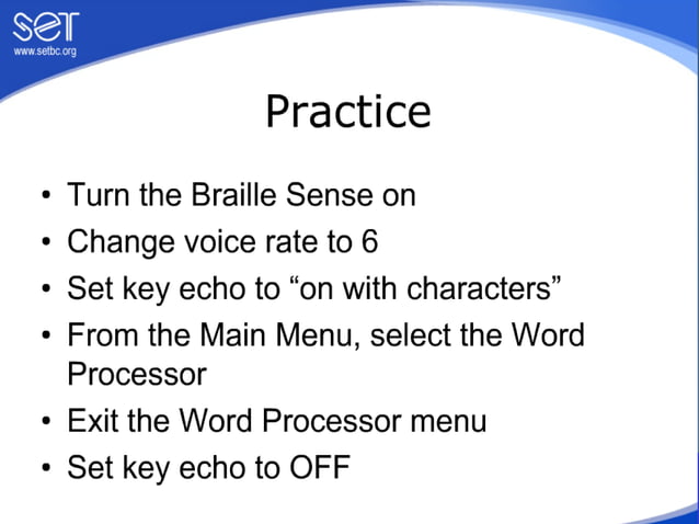 Braille sense module 1 overview | PDF