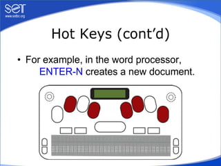 Braille sense module 6 understanding the menu set bc | PPTX
