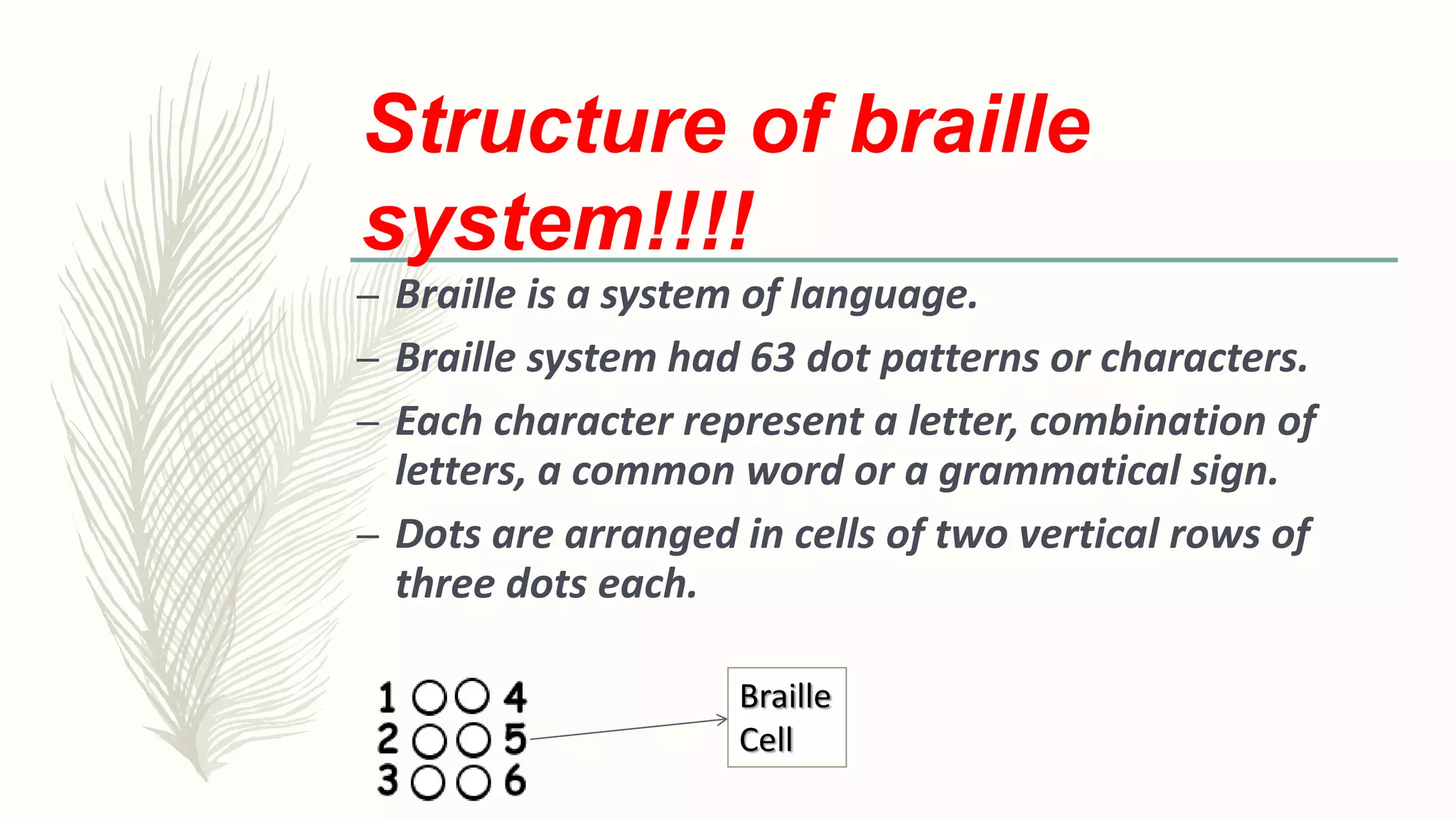 Braille System | PPTX