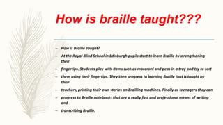 Braille System | PPTX
