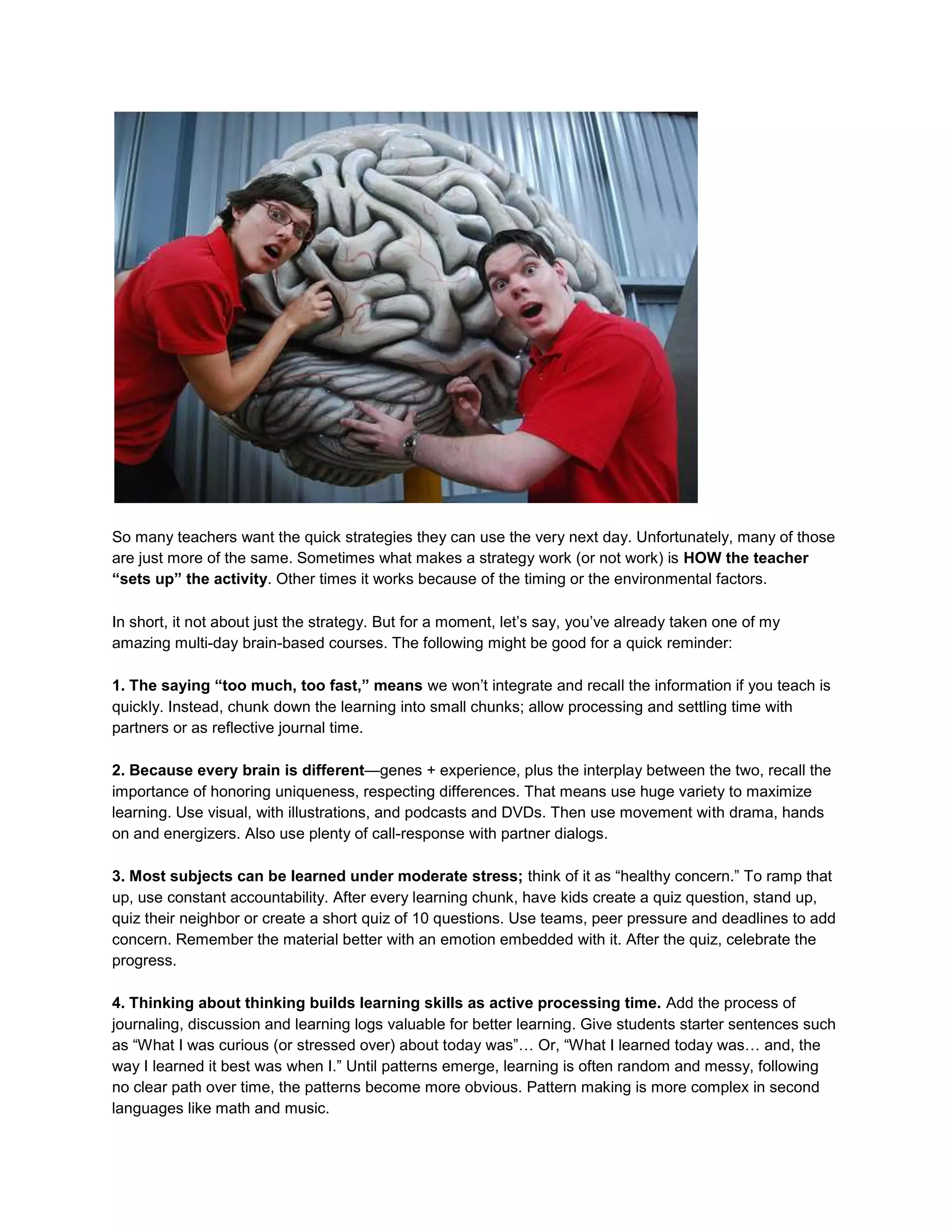 Brain-Based Strategies (c) | DOCX