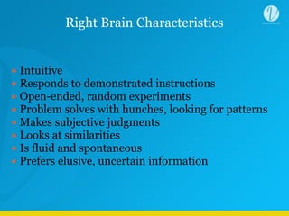 Left Vs Right Brain | PDF
