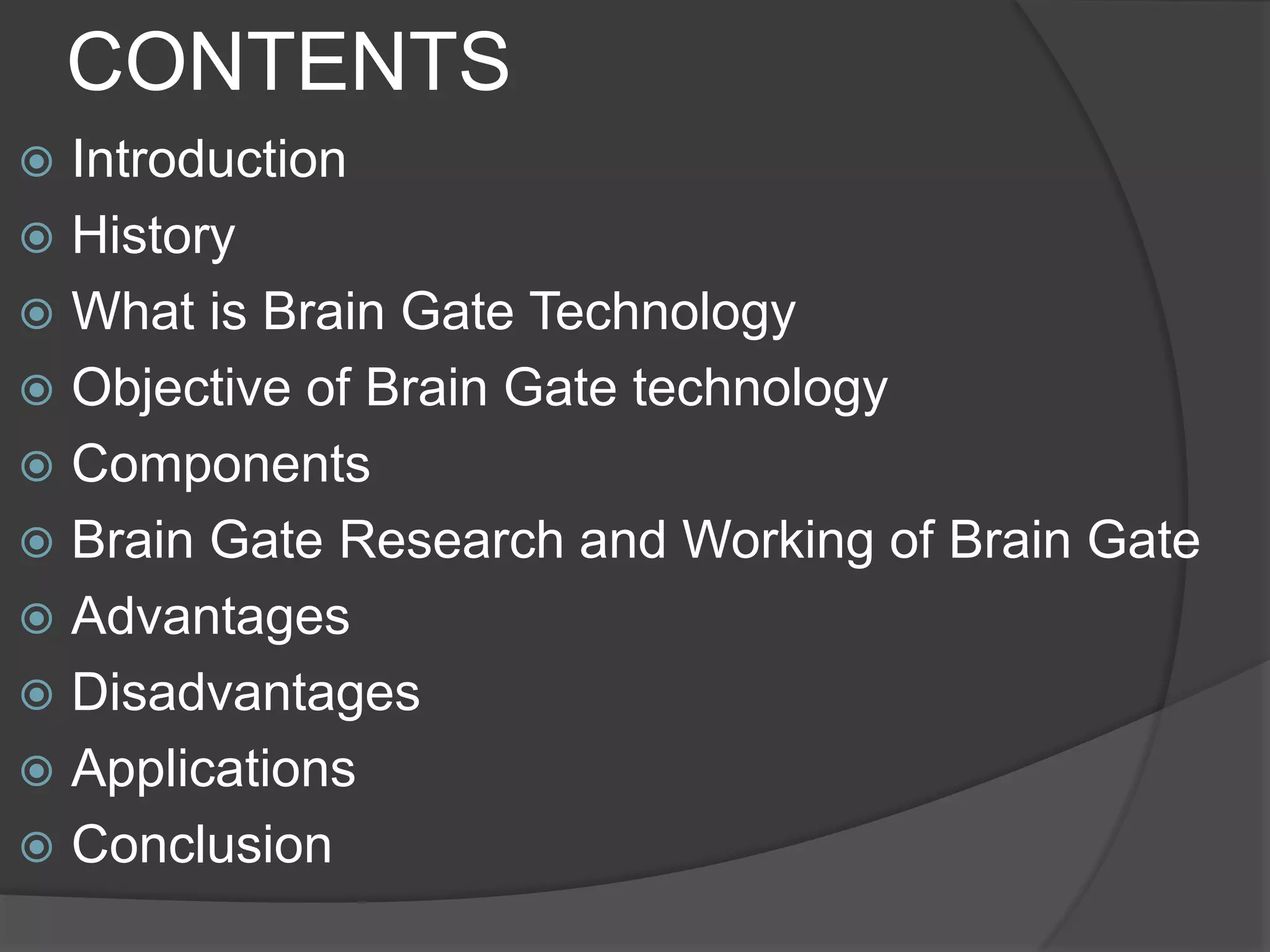 Brain gate technology(AI) | PPTX