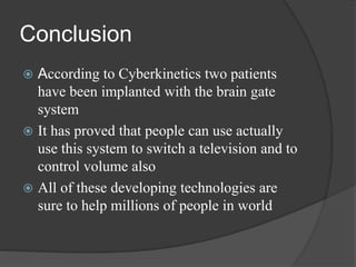 Brain gate technology(AI) | PPT