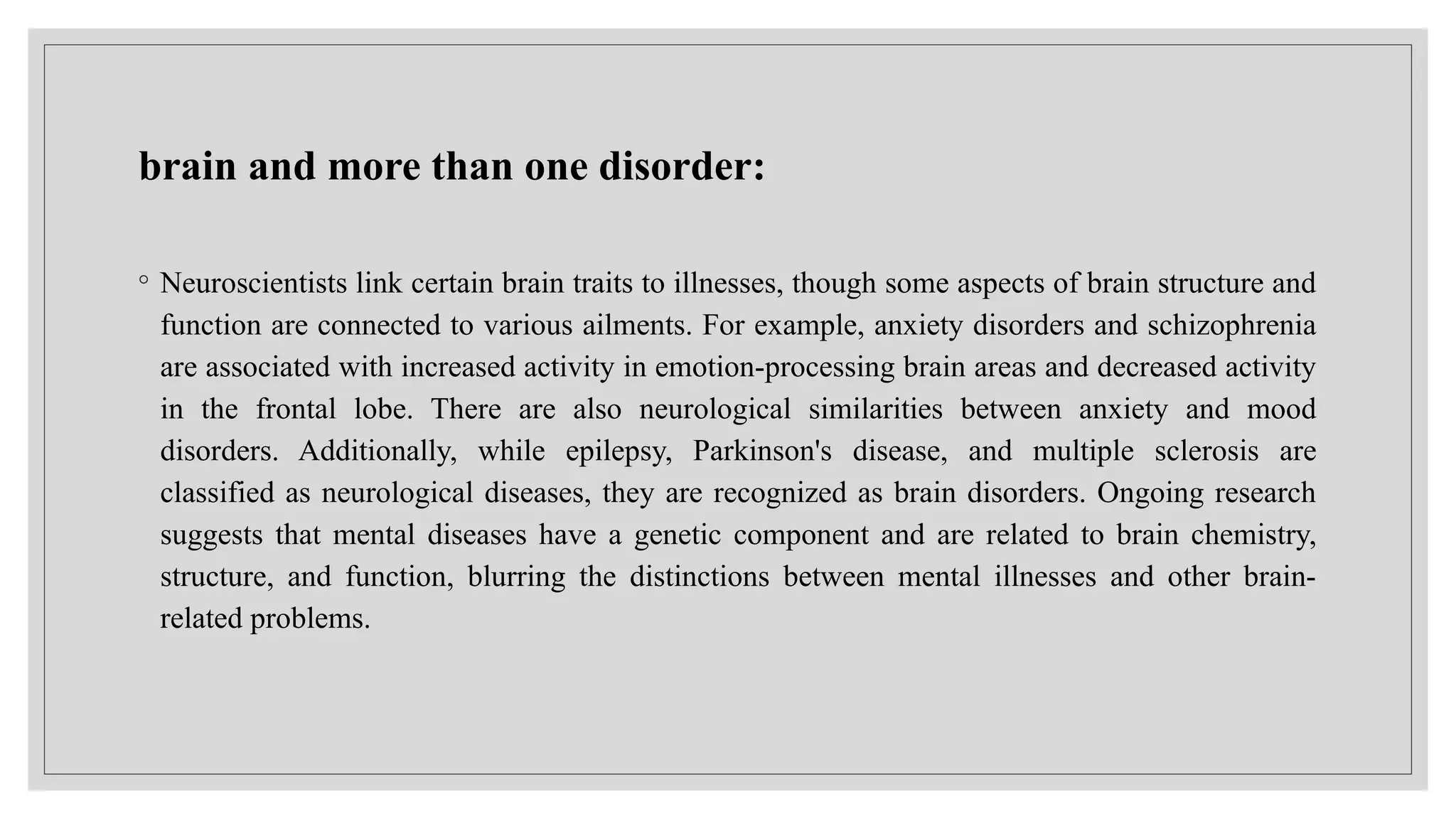 Psychological Disorders and Parts of the Brain.pptx