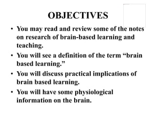 Brain based Learning and Teaching | Edusctudynotes.com