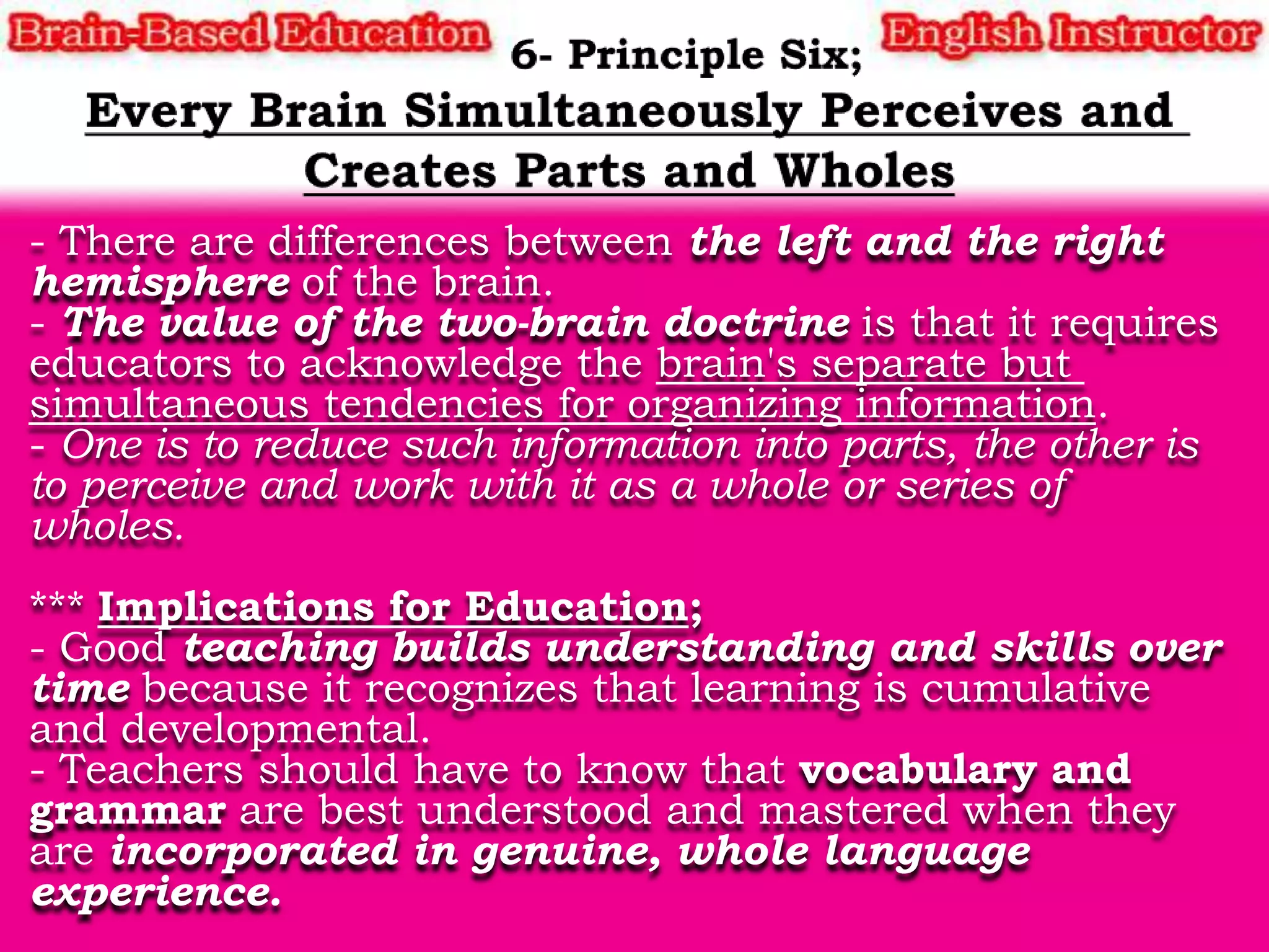 Brain-Based Education | PPSX