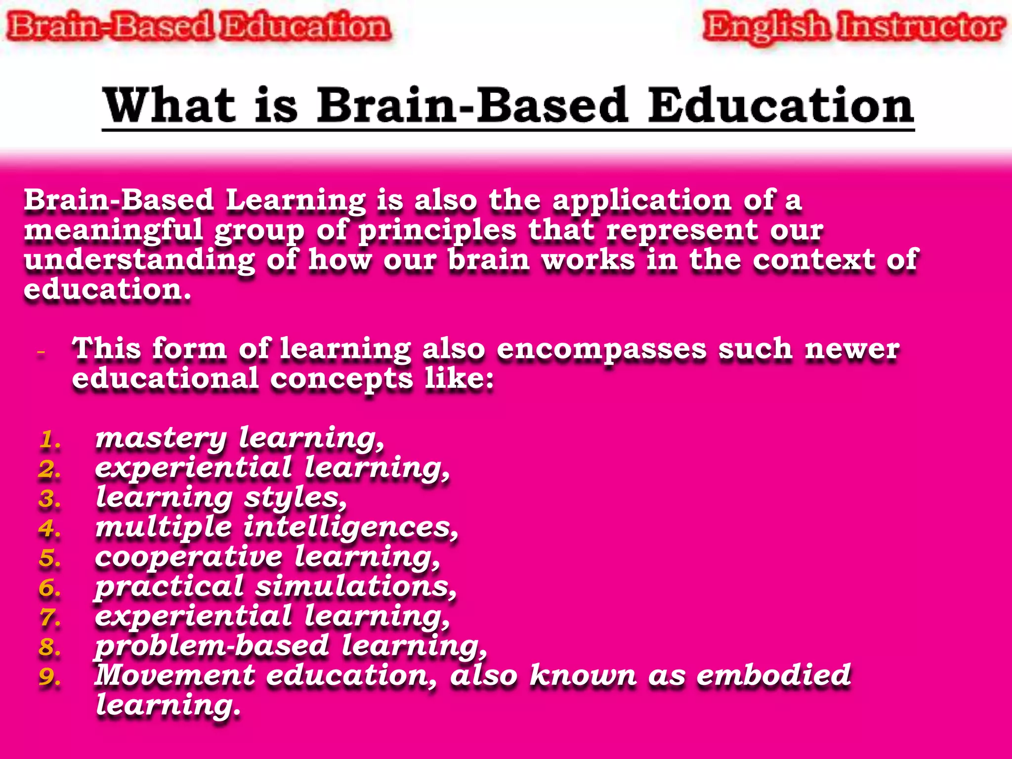 Brain-Based Education | PPSX