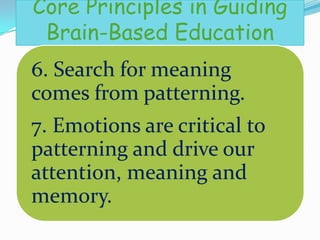 Brain based learning | PPTX