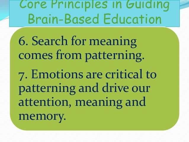 Brain based learning