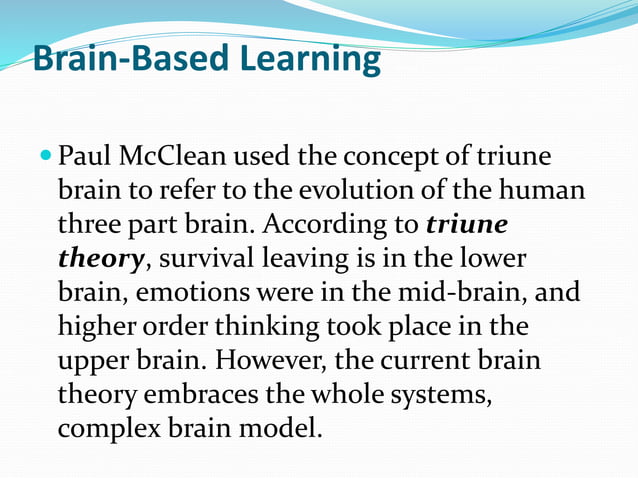 Brain based learning | PPT