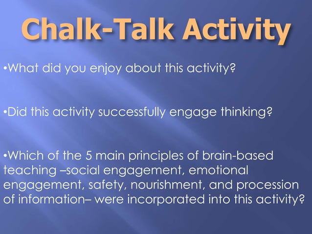 Brain based teaching | PPTX