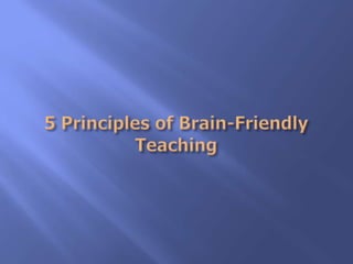 Brain based teaching | PPTX