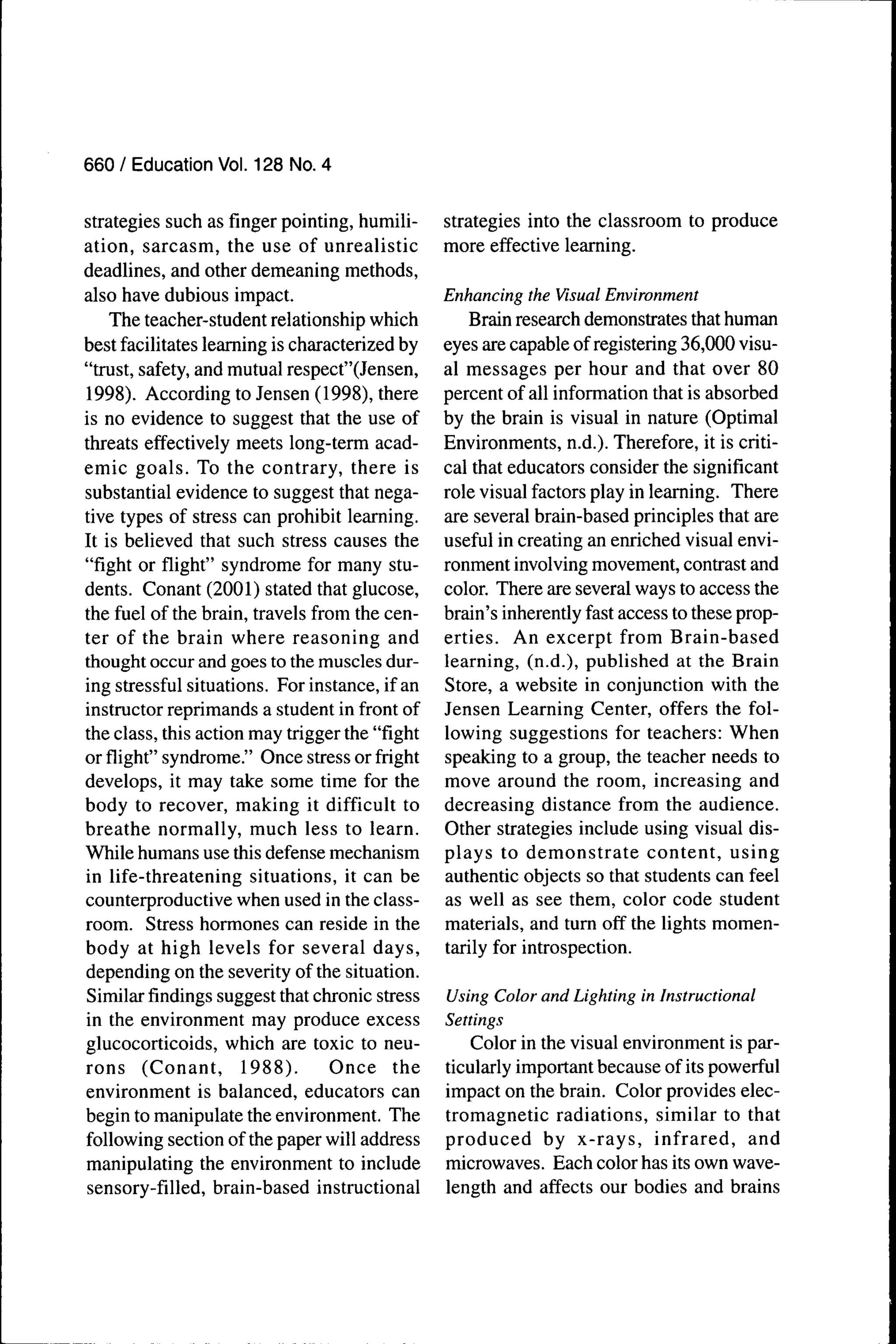 Brain Based Teching Strategies | PDF