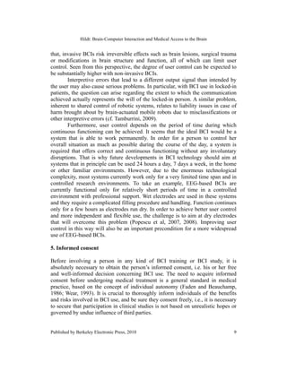 Brain computer interaction and medical access to the brain | PDF