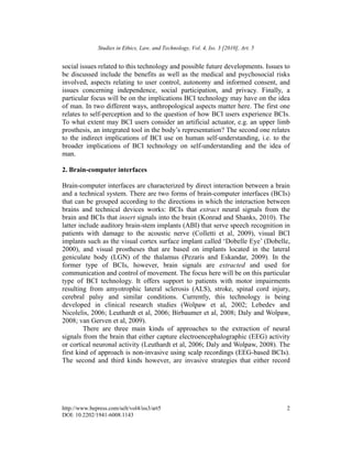 Brain computer interaction and medical access to the brain | PDF