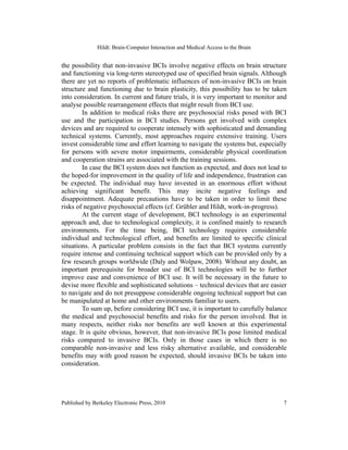 Brain computer interaction and medical access to the brain | PDF