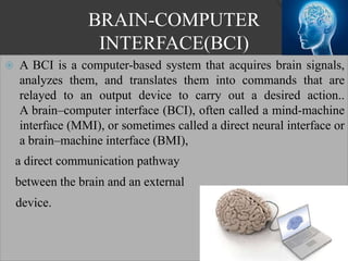 Brain computer interface | PPT