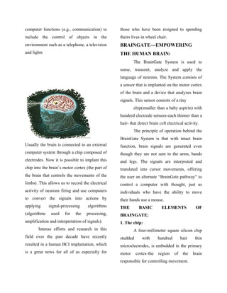 Brain computer interface | PDF