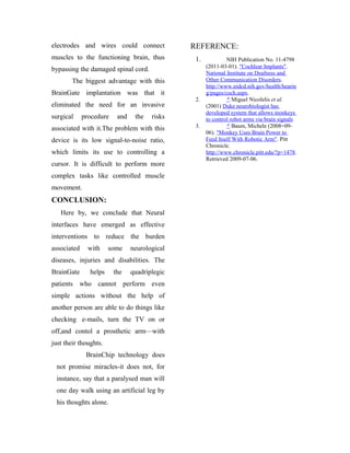 Brain computer interface | PDF