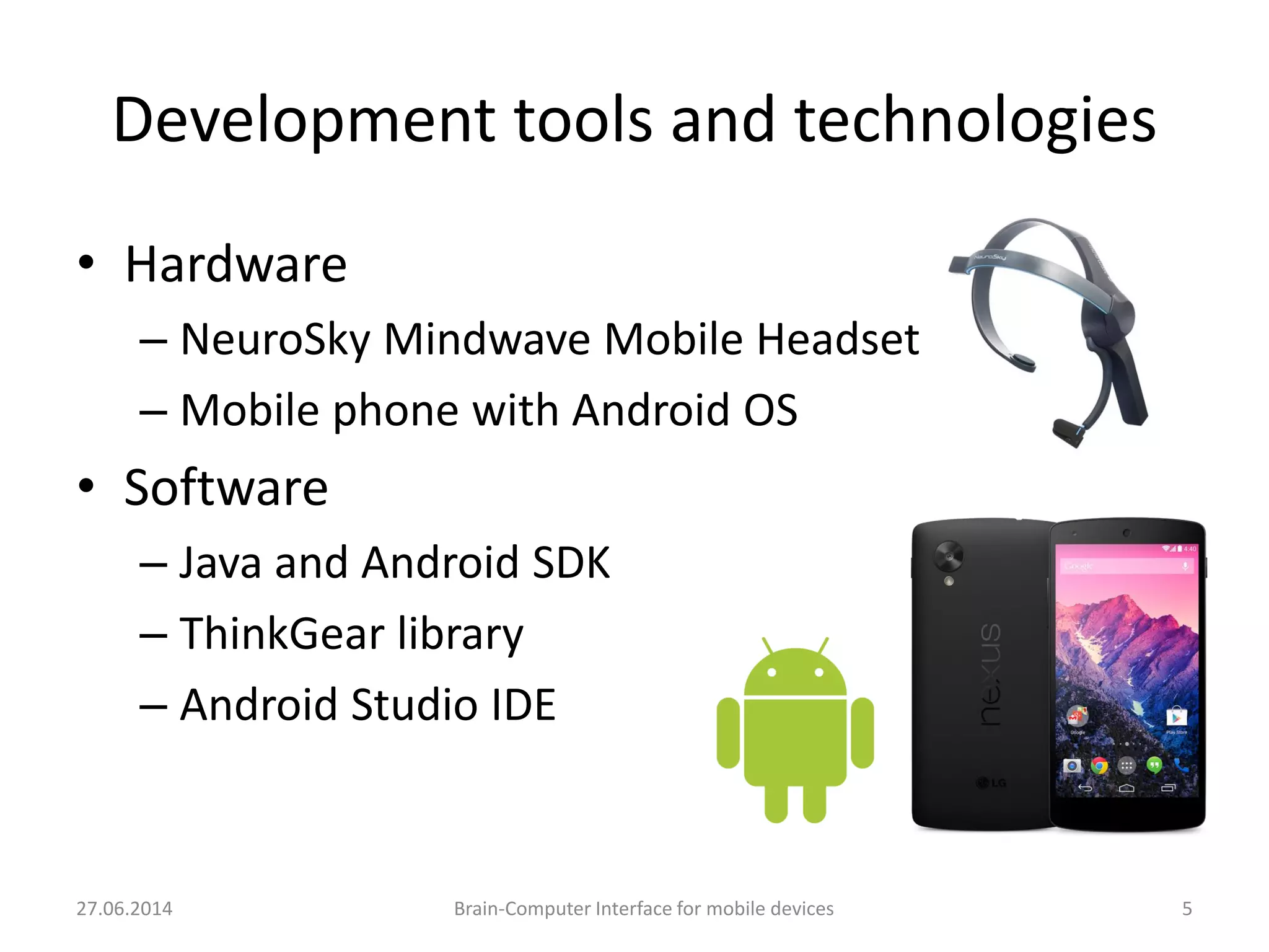 Brain-Computer interface for mobile devices - Master Thesis presentation | PDF