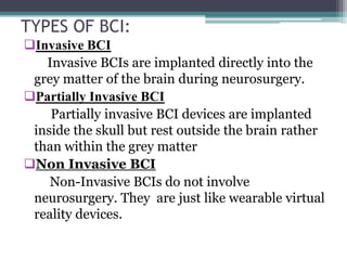 Brain computer interfaces | PPT