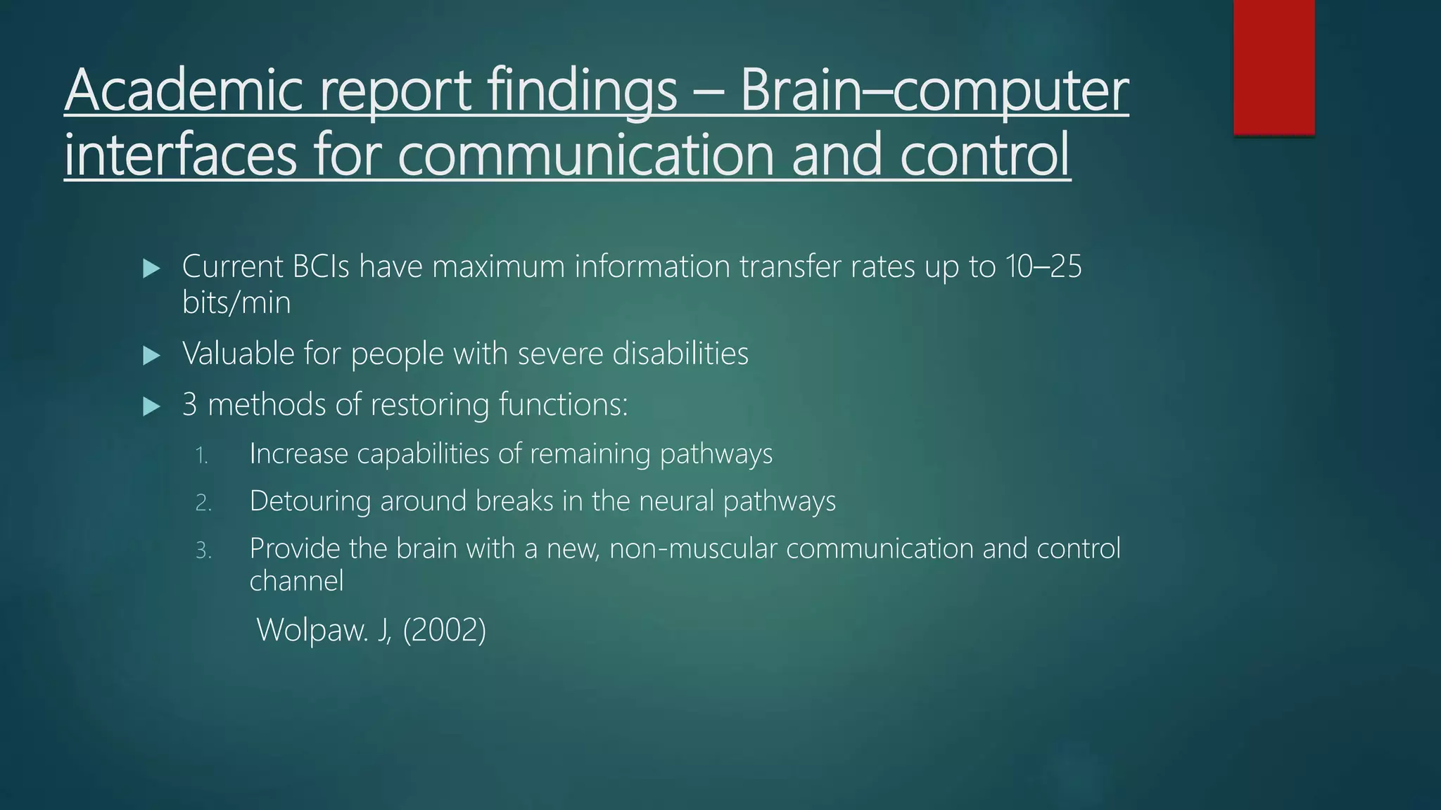 Brain controlled-interfaces | PPTX