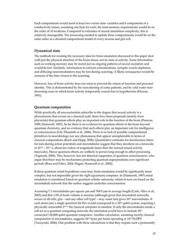 Brain emulation-roadmap-report | PDF | Graphics Software | Computer ...