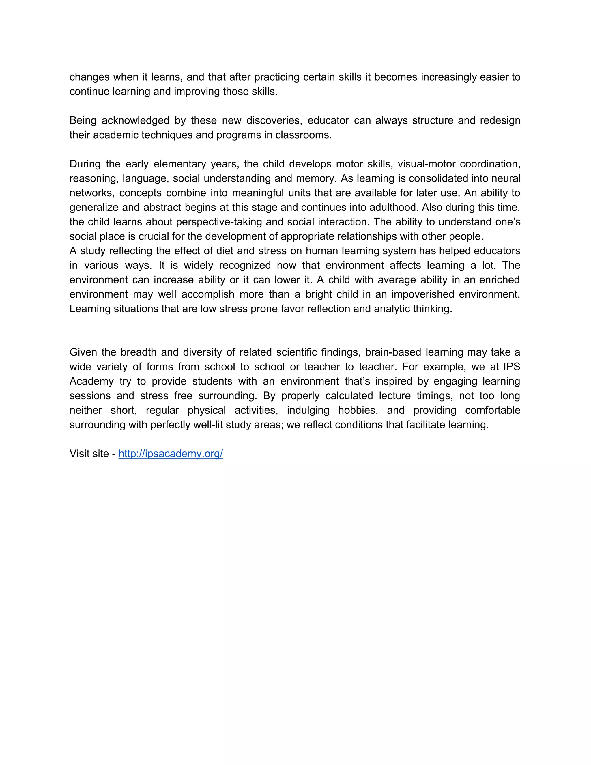 Everything About Brain Based Learning | PDF