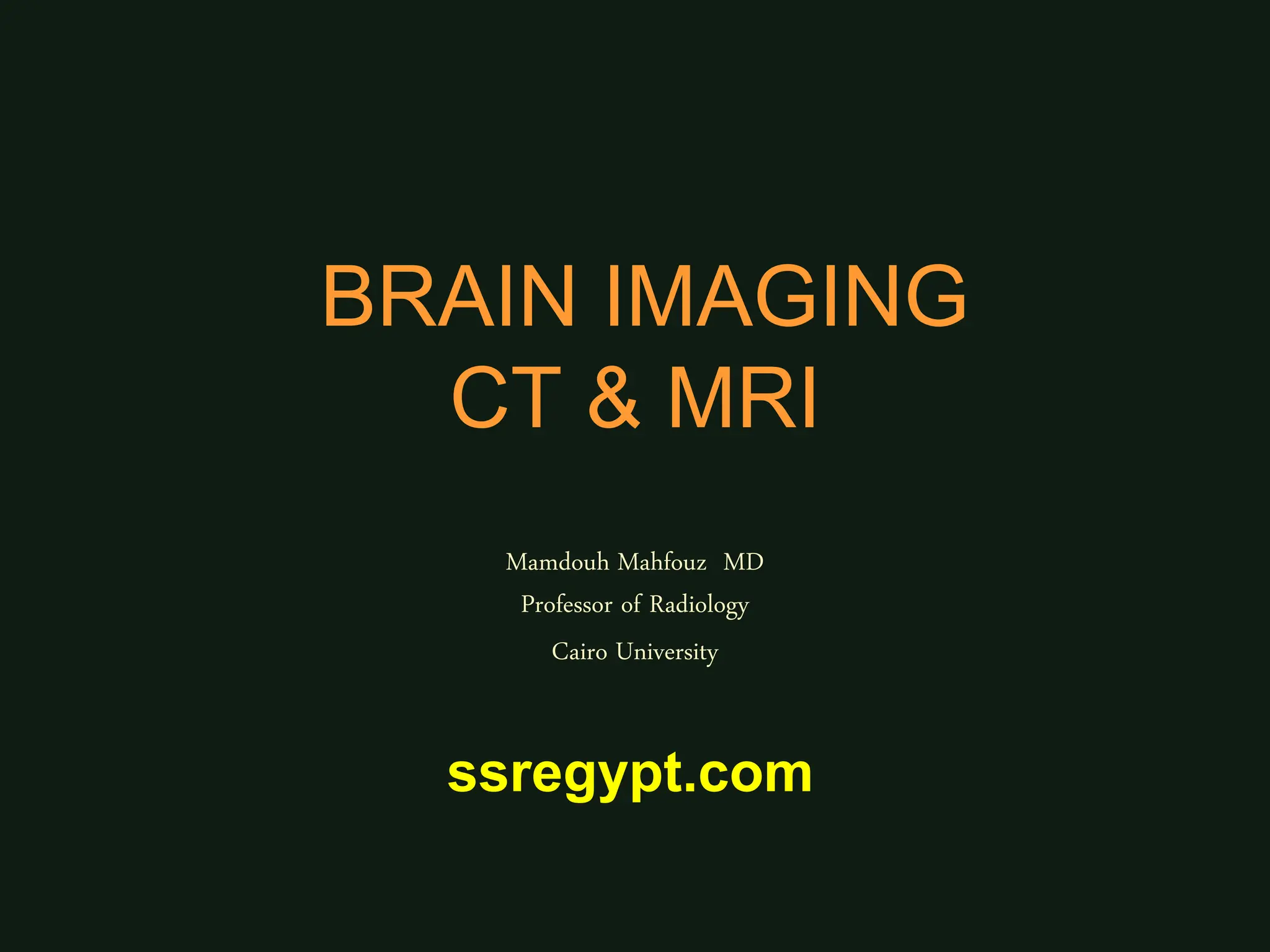 Normal brain imaging in CT and MRI for medical students | PDF