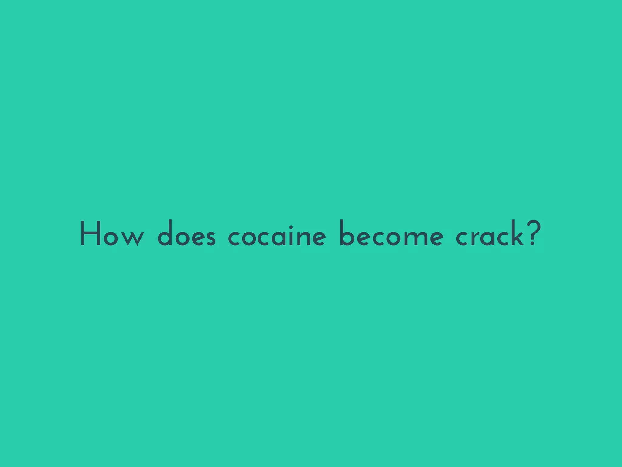 How Does Crack Cocaine Affect the Brain? | PDF