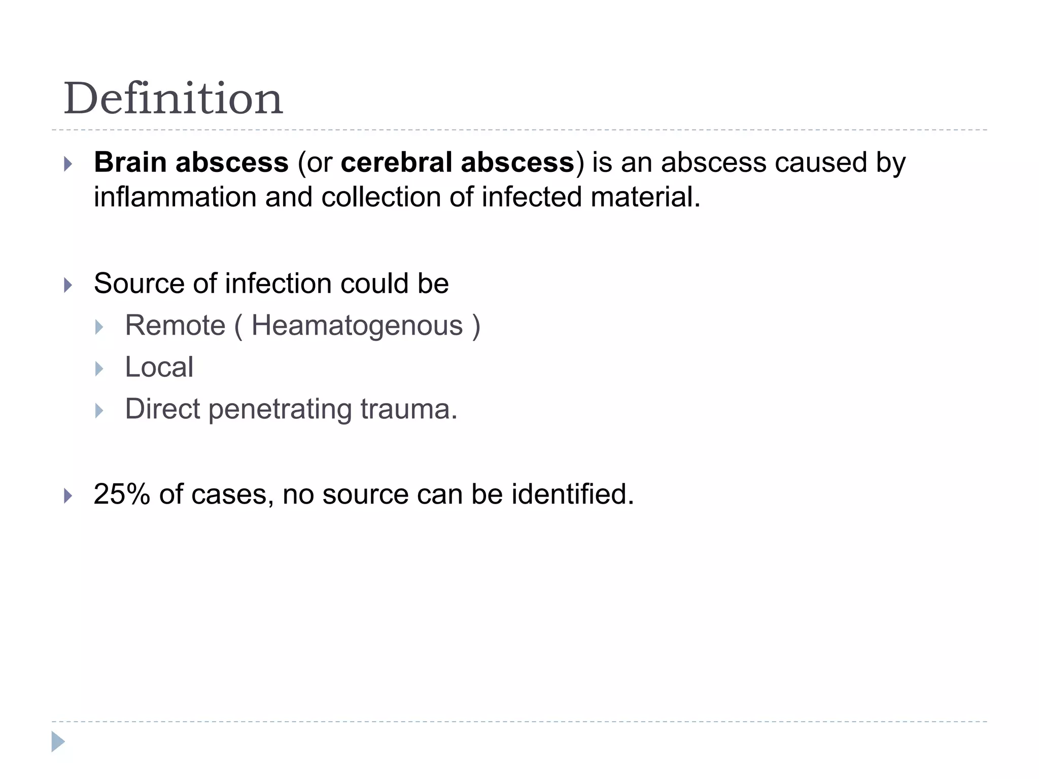 Brain abscess | PPTX