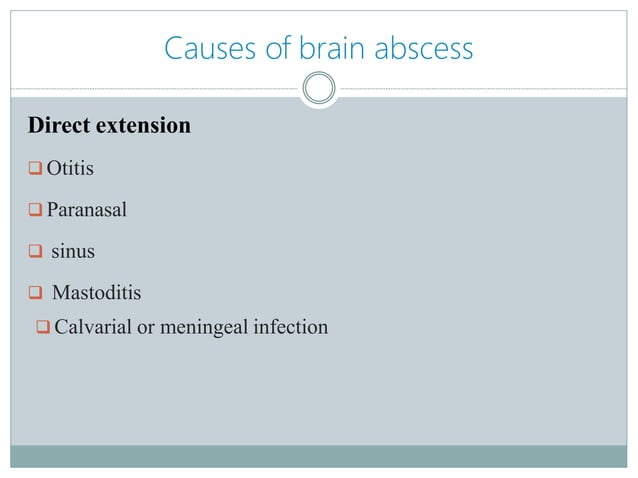 Brain abscess by waheed | PPT