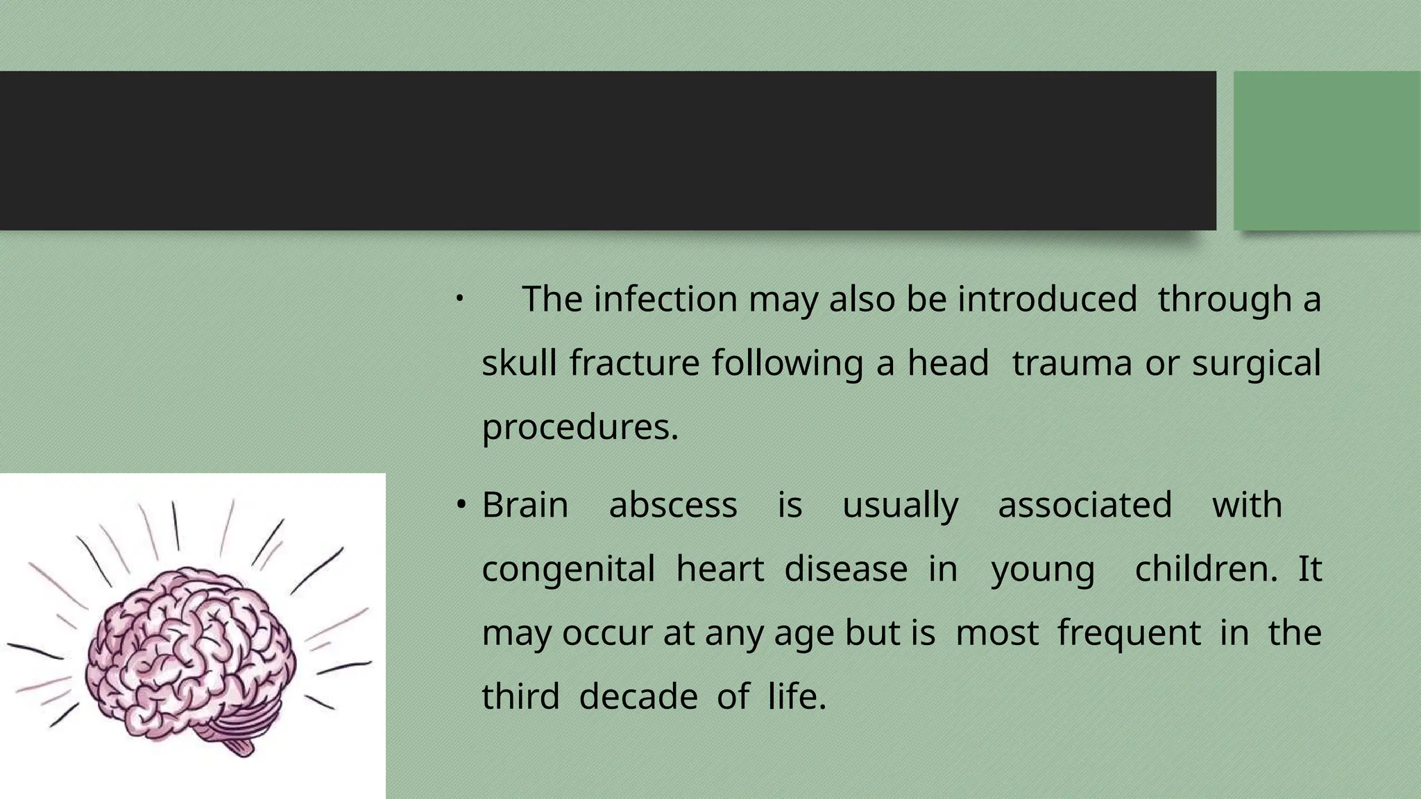brain abscess, signs and symptoms, diagnostic tests, c/f. | PPTX