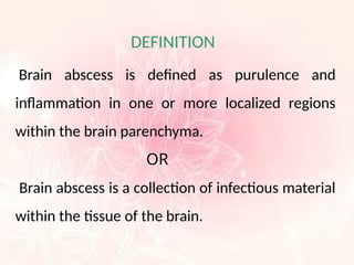 BRAIN ABSCESS.pptx dsgswgewgwhtRGTWGRGRDT | PPT