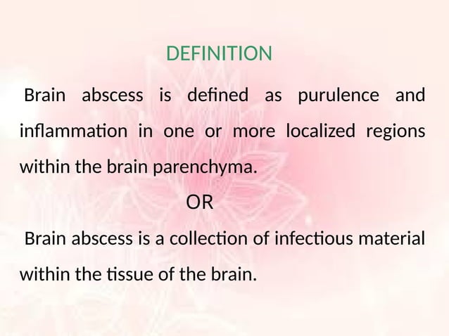 BRAIN ABSCESS.pptx dsgswgewgwhtRGTWGRGRDT | PPT