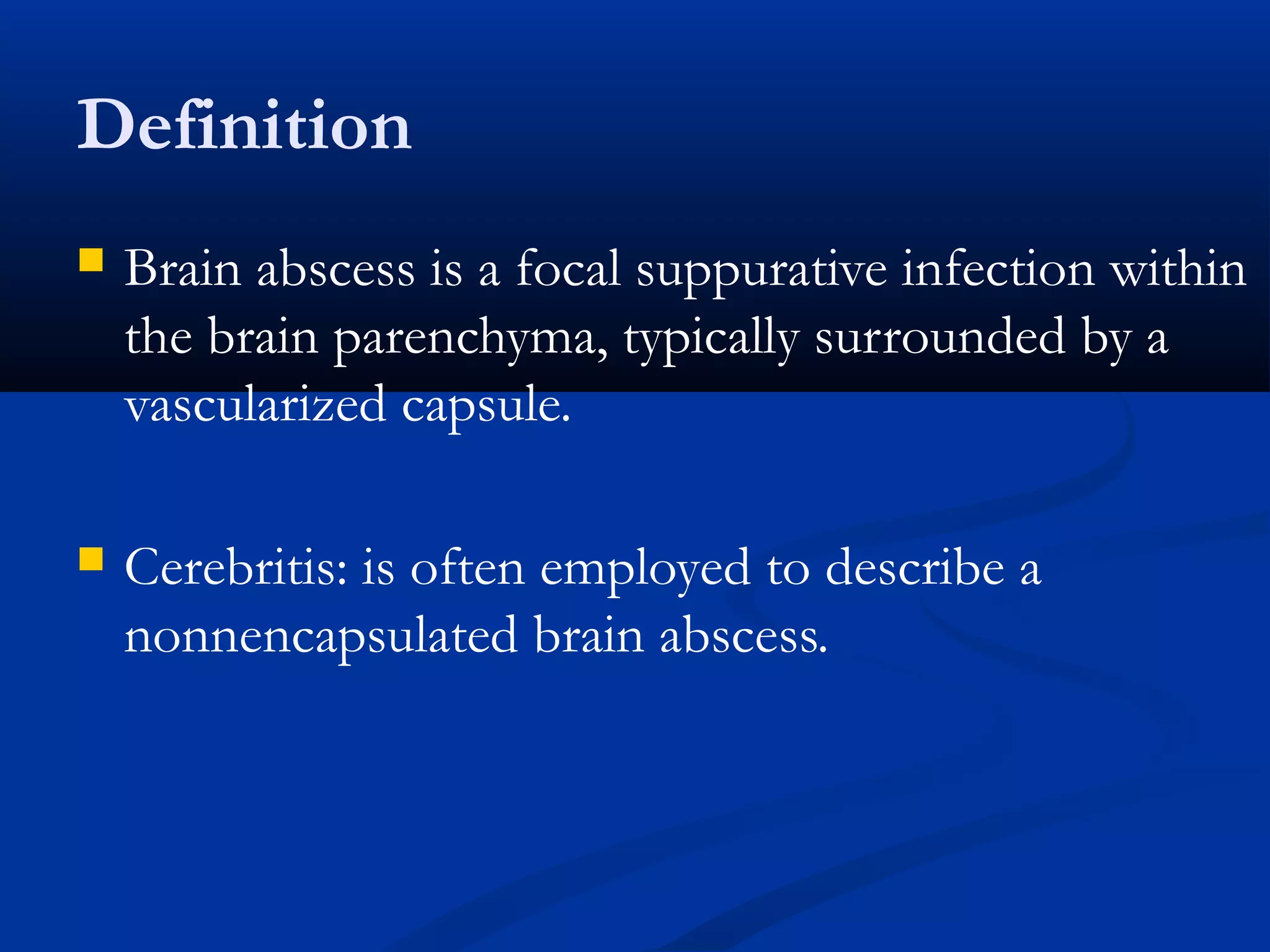 Brain abscess dr shatdal | PPT