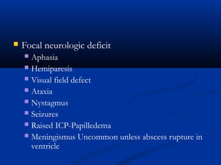 Brain abscess dr shatdal | PPT
