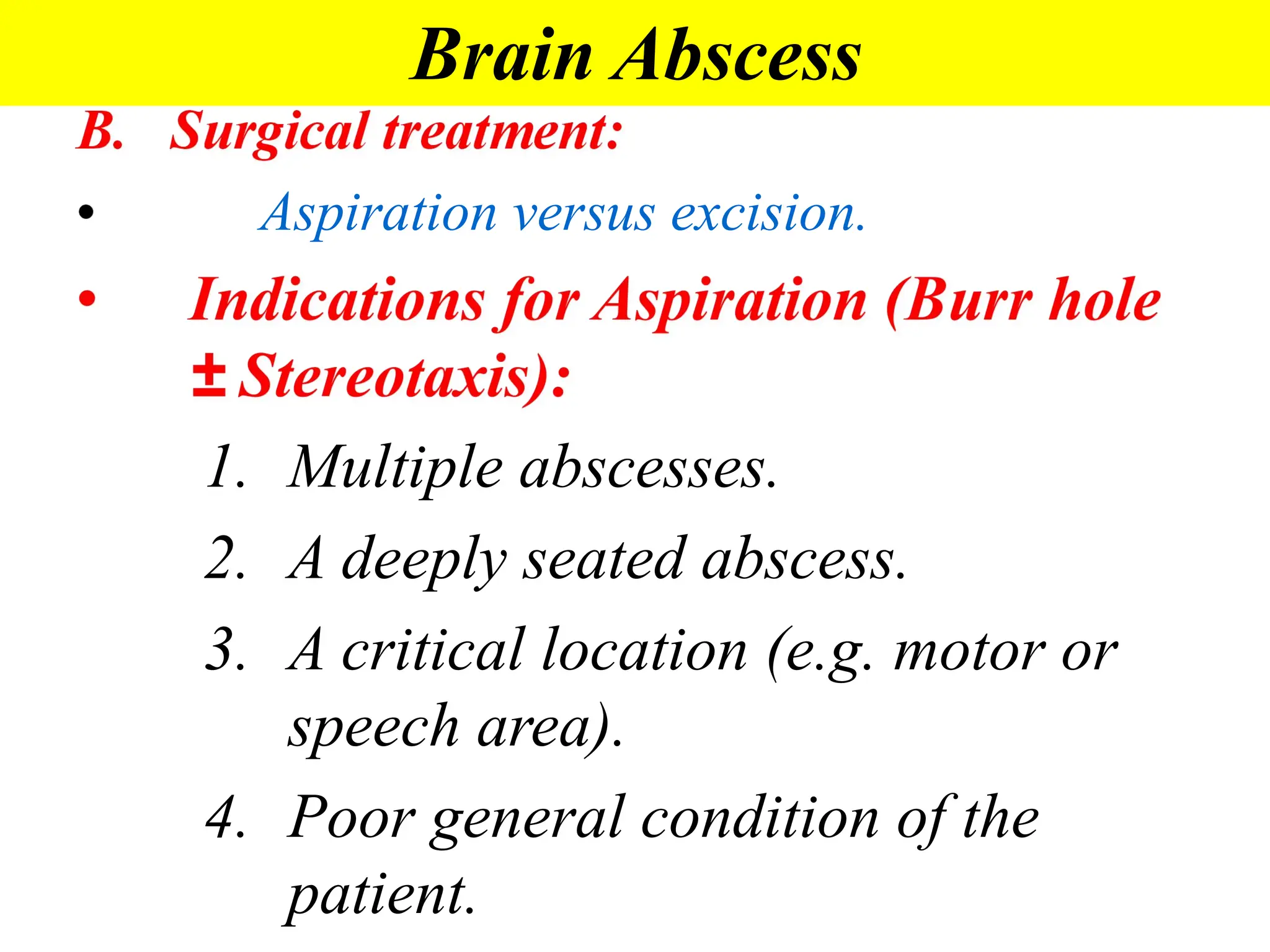 Brain Abscess it's causes and treatment and sign symptoms | PDF